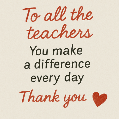 25 Ways to Say “Happy Teacher Appreciation Week” in 2025